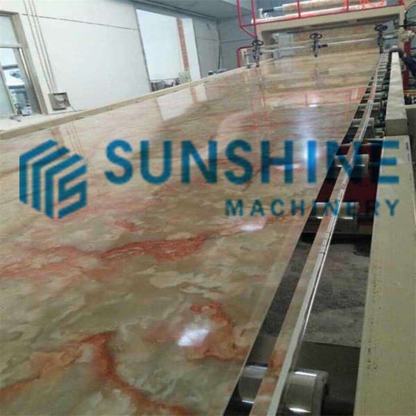 PVC Imitation Marble Sheet Machine - Sunshineextruder